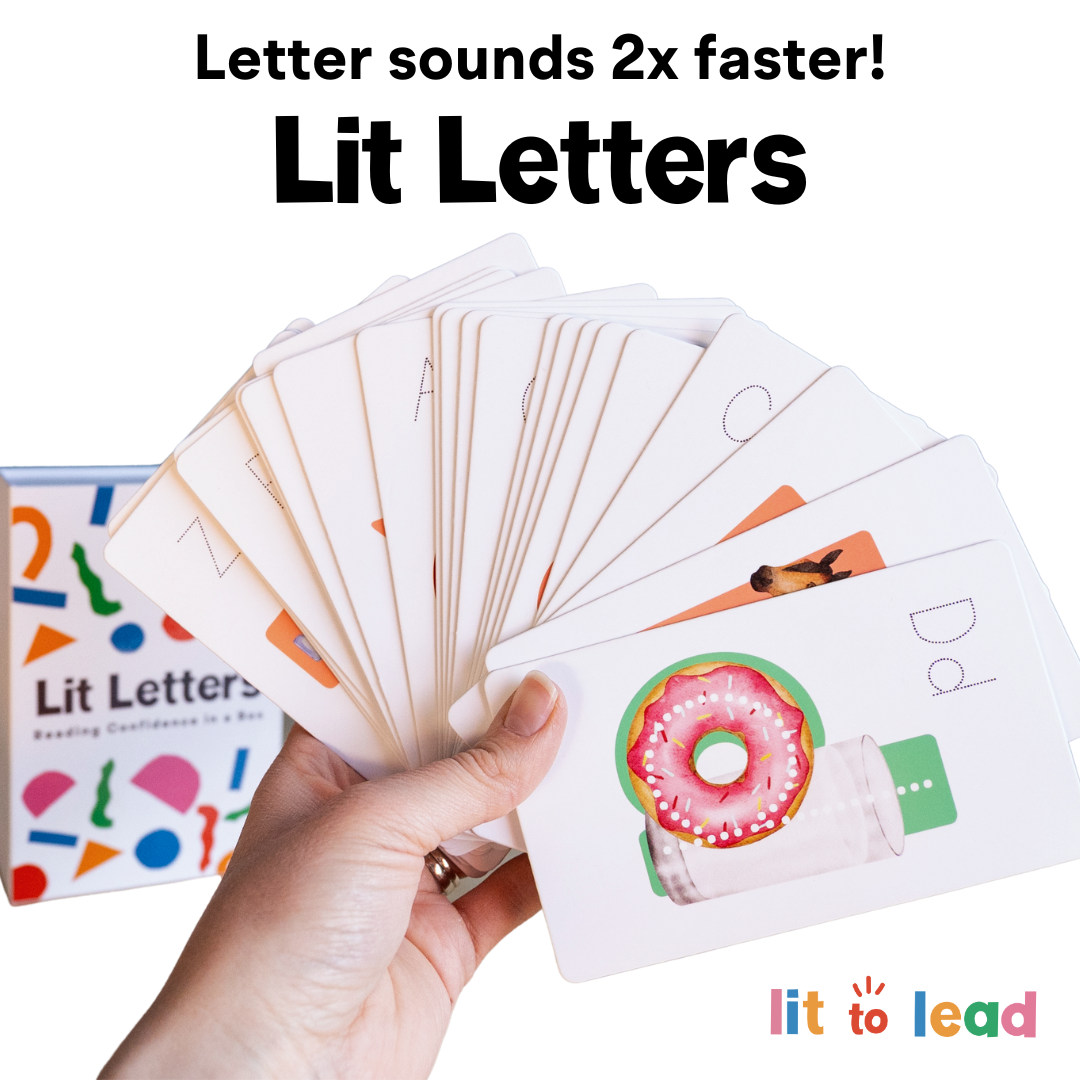 Lit Letters Flashcards Official Lit to Lead Product | Learn Letter Sou
