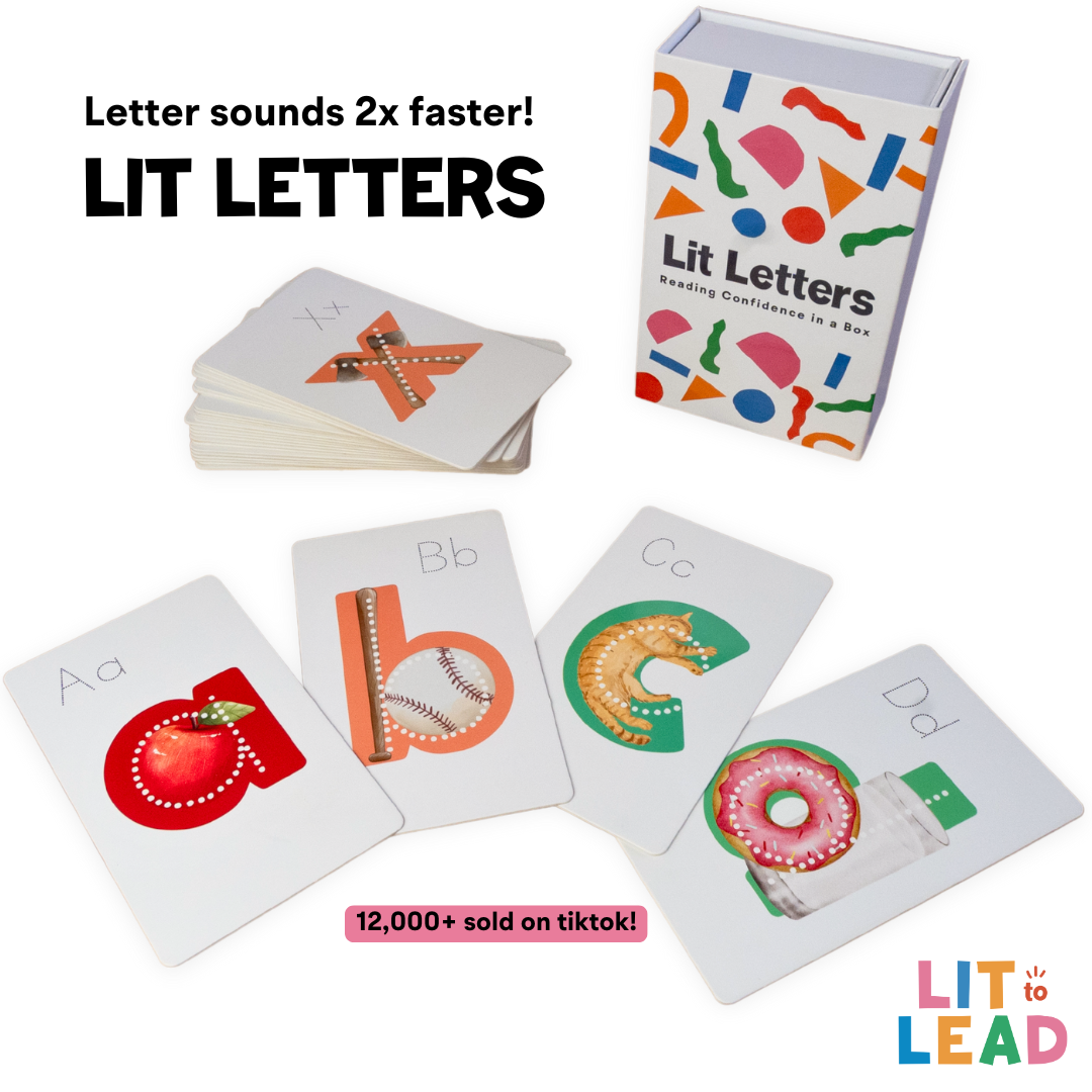 Lit Letters Flashcards Official Lit to Lead Product | Learn Letter Sou